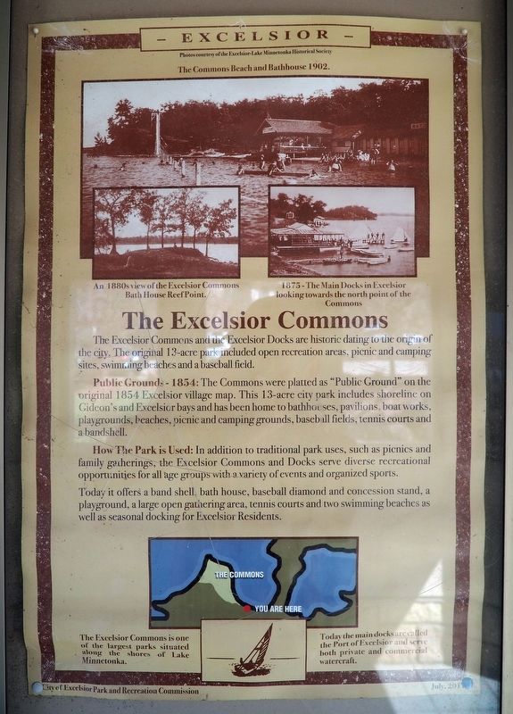 The Excelsior Commons Historical Marker