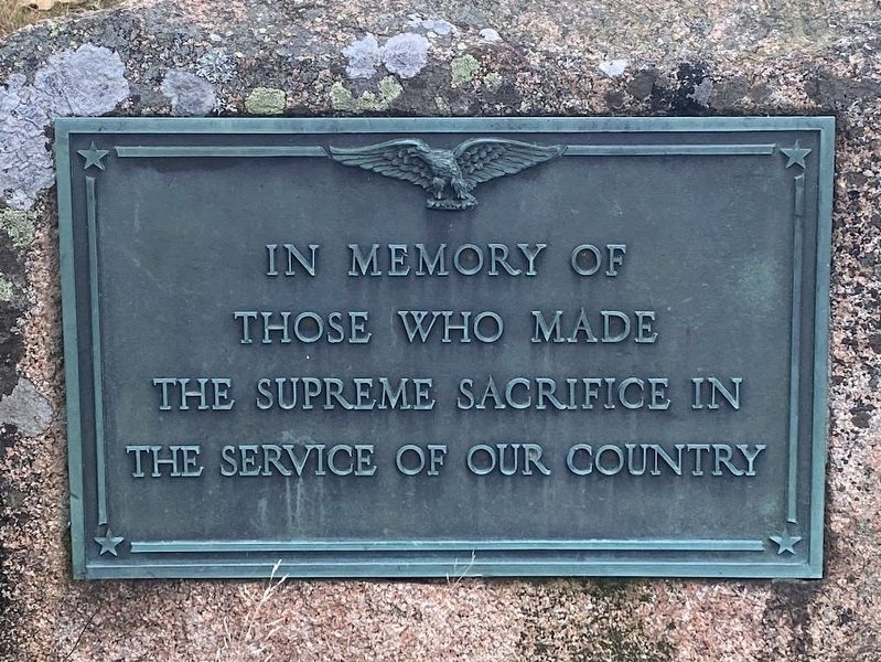In Memory of Those Who Made the Supreme Sacrifice, a War Memorial
