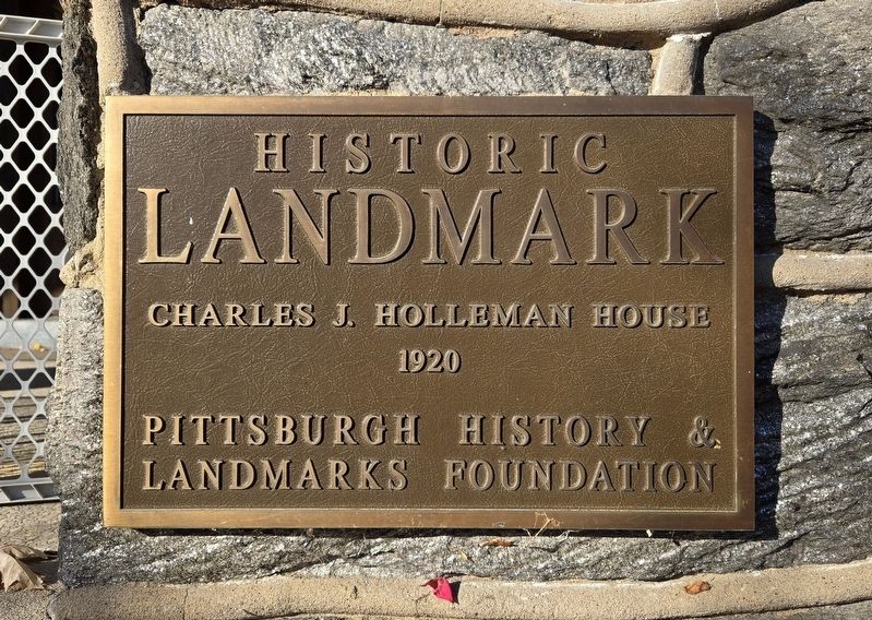 Charles J. Holleman House Historical Marker