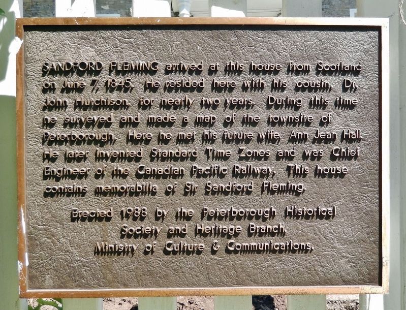 Sandford Fleming Historical Marker