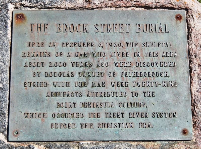The Brock Street Burial Historical Marker