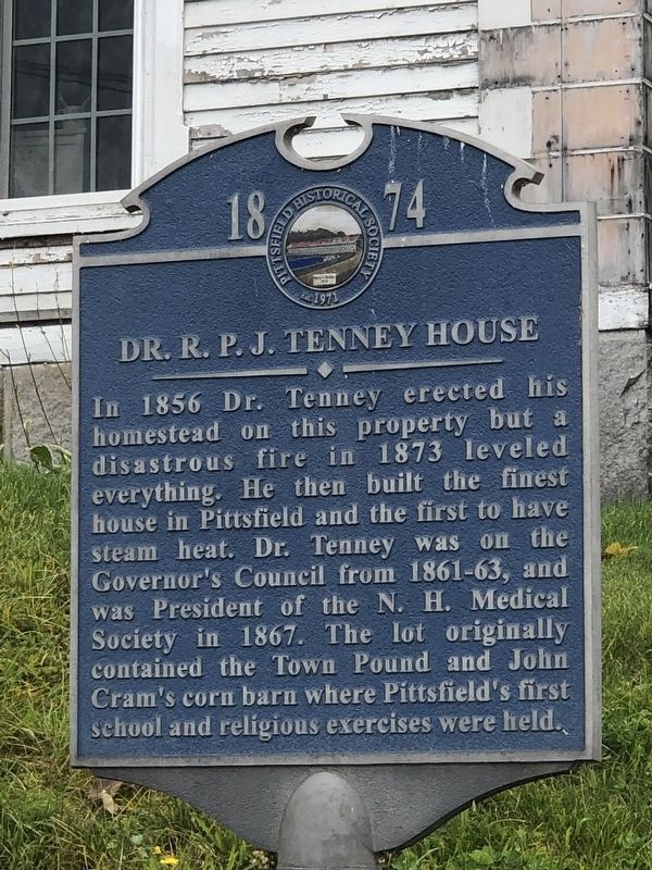 Dr. R.P.J. Tenney House Historical Marker