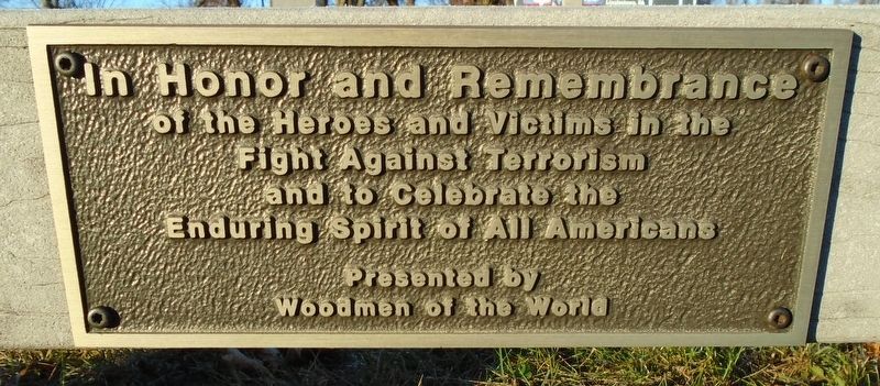 War on Terrorism Memorial Historical Marker