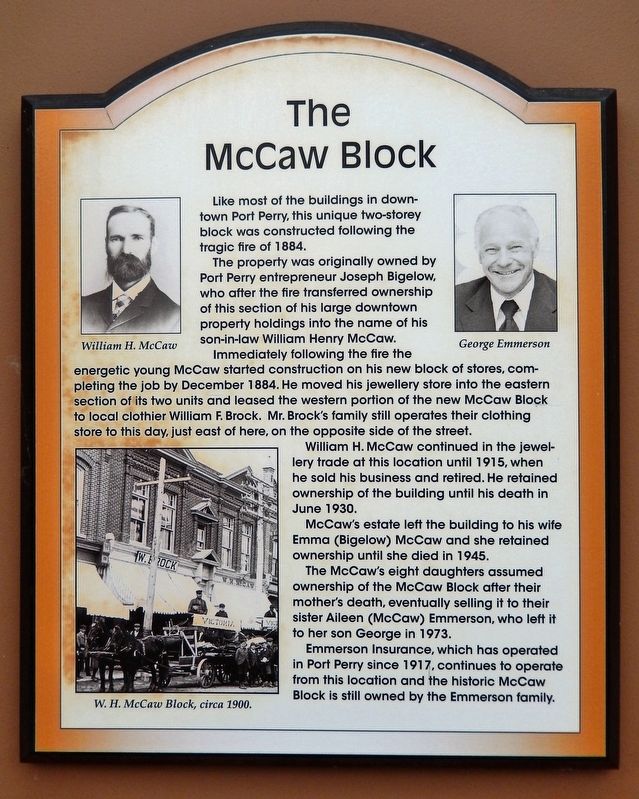 The McCaw Block Historical Marker