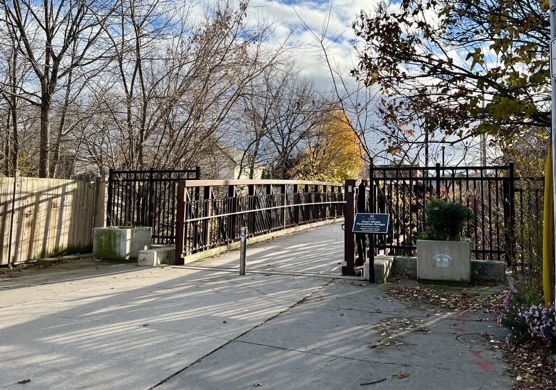 Pearl Street Pedestrian Bridge Historical Marker