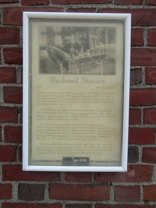 Railroad Station Historical Marker