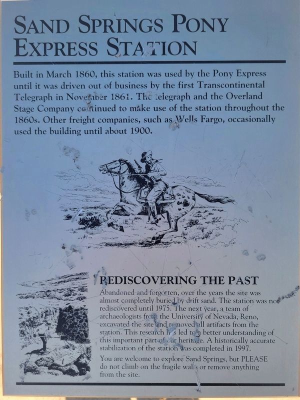 Sand Springs Pony Express Station Historical Marker
