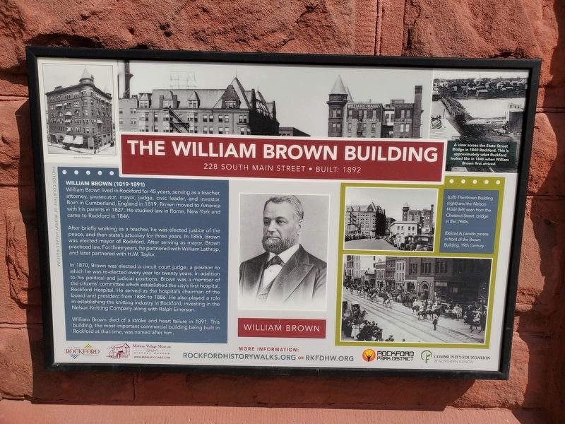 The William Brown Building Historical Marker