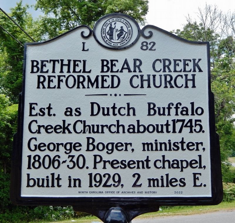 Bethel Bear Creek Reformed Church Historical Marker