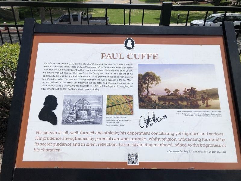 Paul Cuffee Historical Marker