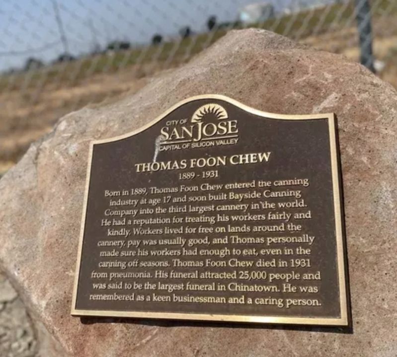 Thomas Foon Chew (1889-1931) Historical Marker