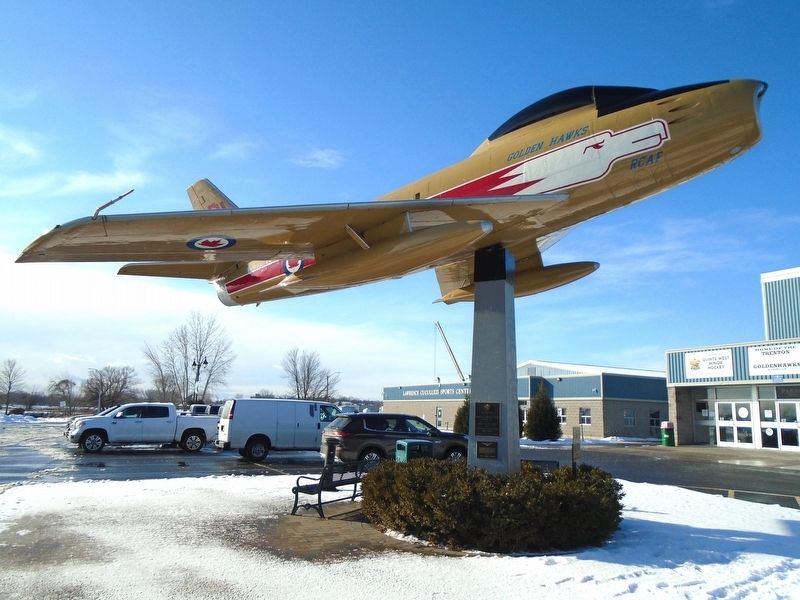 Original Golden Hawk Sabre Jet Historical Marker