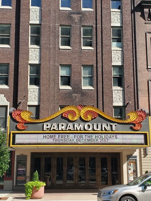 Paramount Theater Building Historical Marker