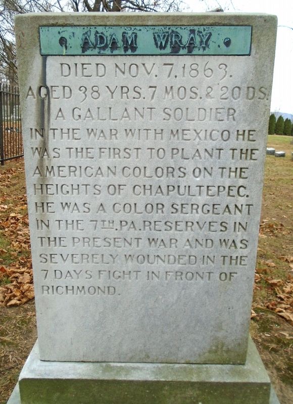 Adam Wray Historical Marker