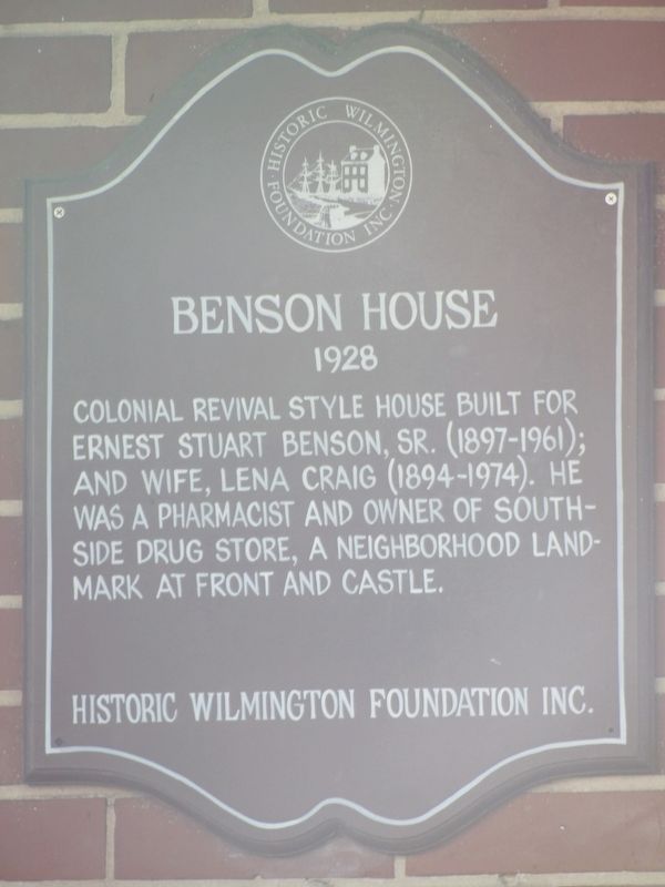Benson House Historical Marker