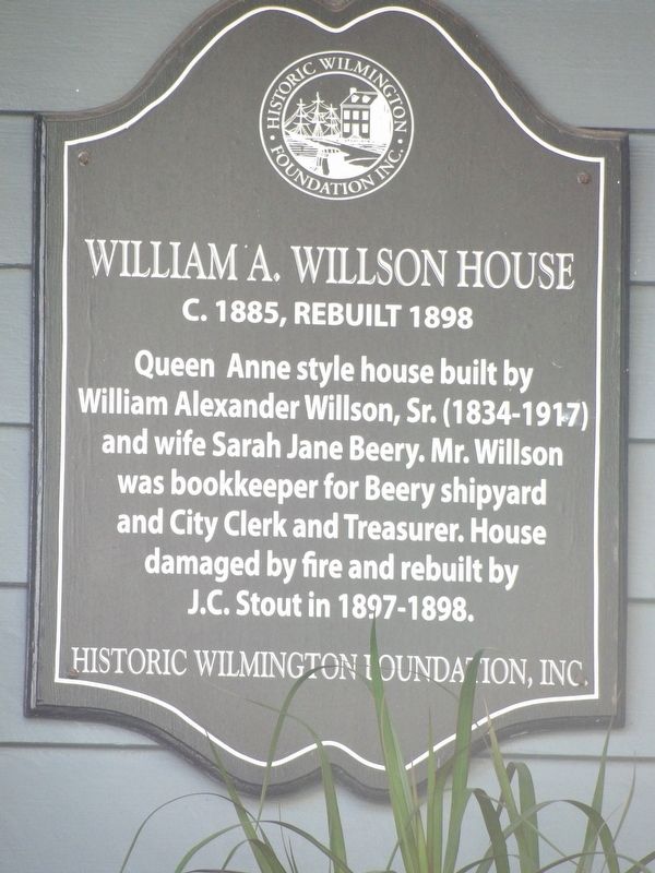 William A. Willson House Historical Marker