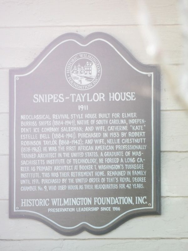 Snipes-Taylor House Historical Marker