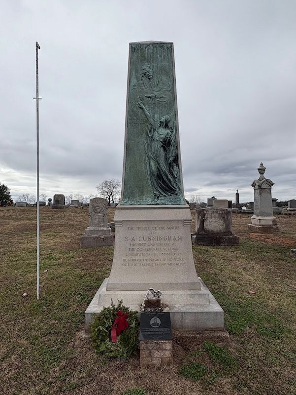 The Tribute of the South to S.A. Cunningham Historical Marker