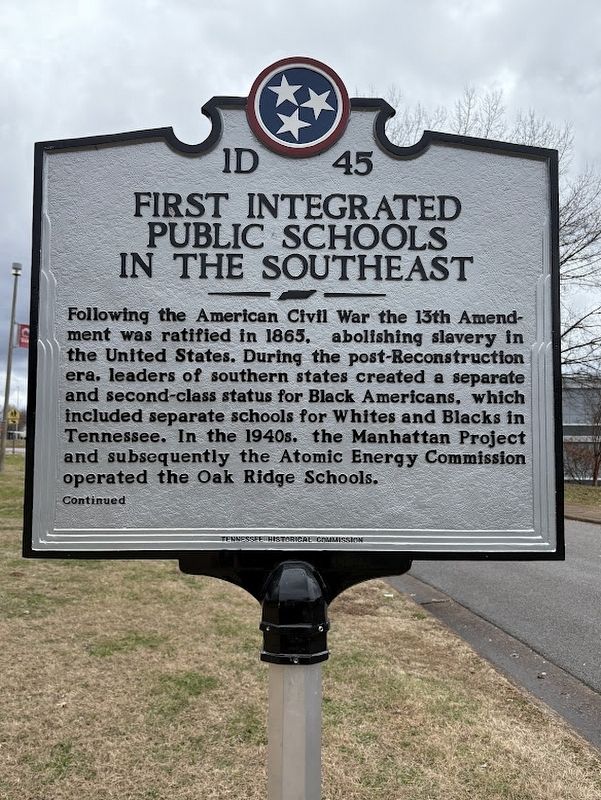 First Integrated Public Schools in the Southeast Historical Marker