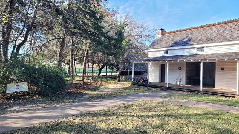 Gano Log House Historical Marker
