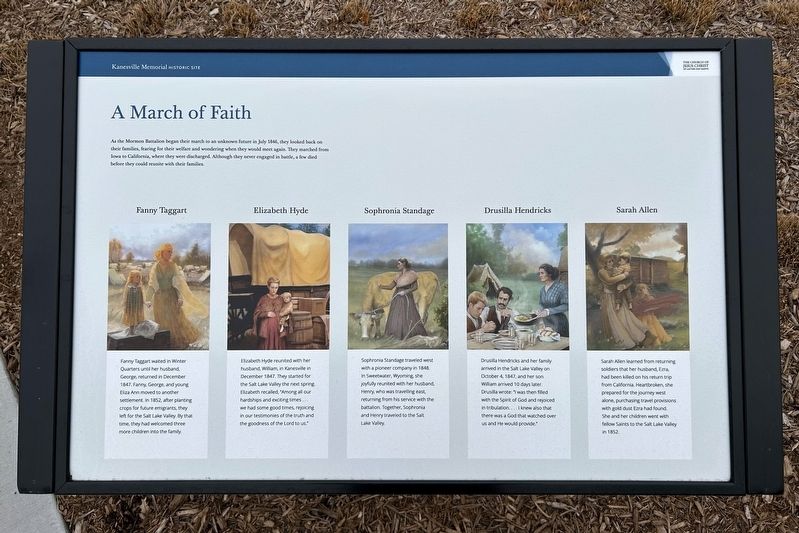 A March of Faith Historical Marker