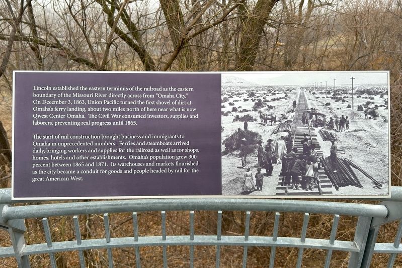 History of Union Pacific and Omaha Historical Marker