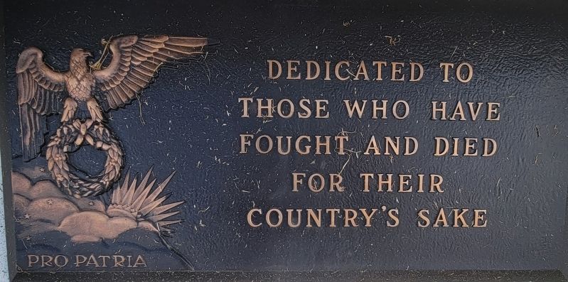 Pro Patria, a War Memorial