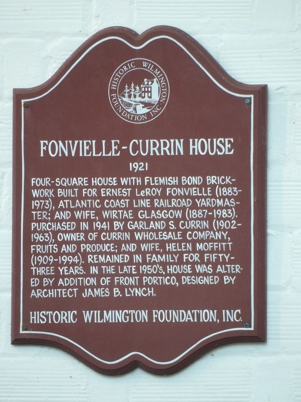 Fonvielle-Currin House Historical Marker