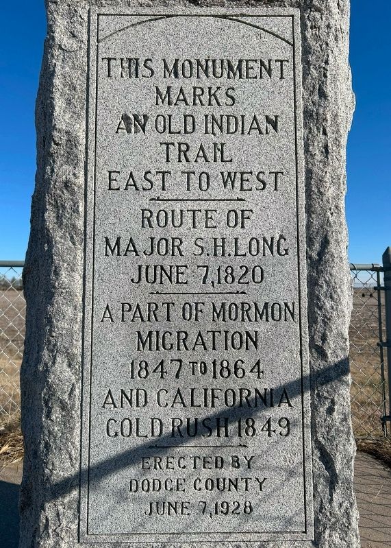 Old Indian Trail Historical Marker