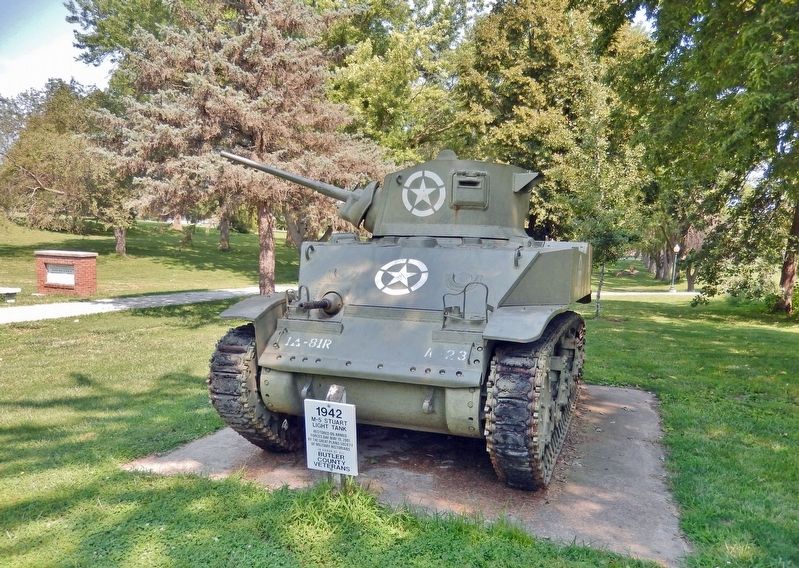 1942 M-5 Stuart Light Tank, a War Memorial