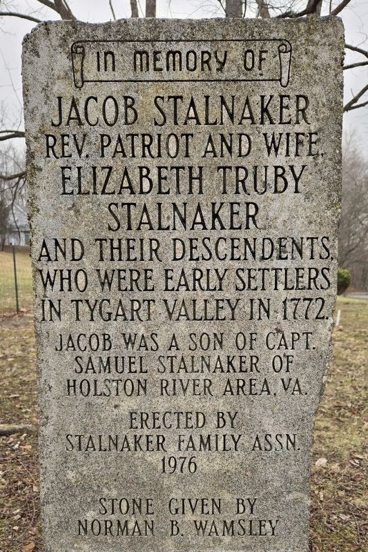 Jacob Stalnaker Historical Marker