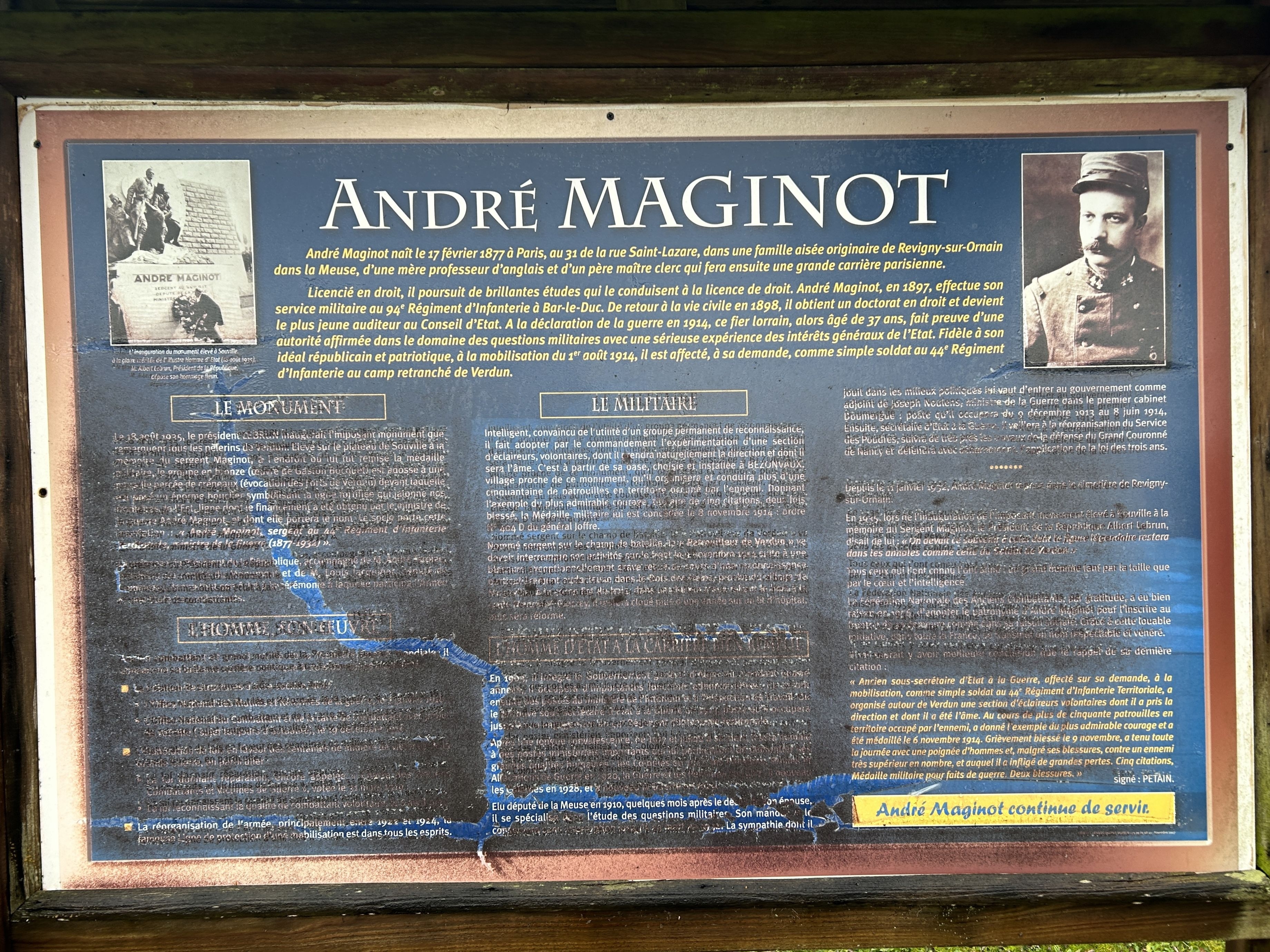 Photo: André Maginot Marker