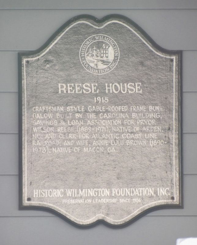 Reese House Historical Marker