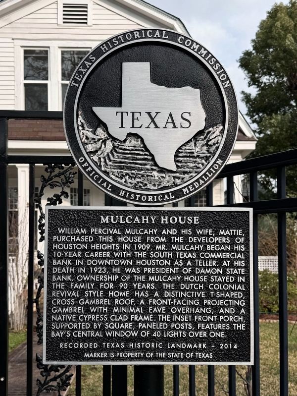Mulcahy House Historical Marker