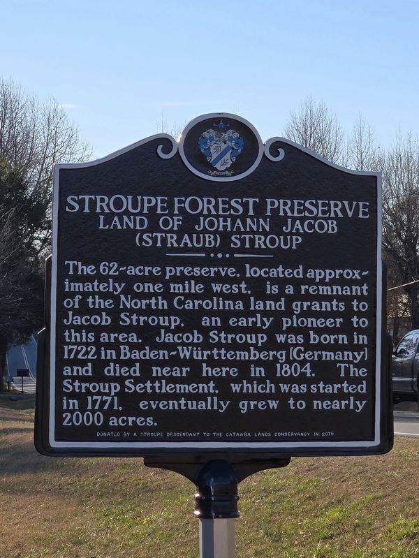 Stroupe Forest Preserve Historical Marker