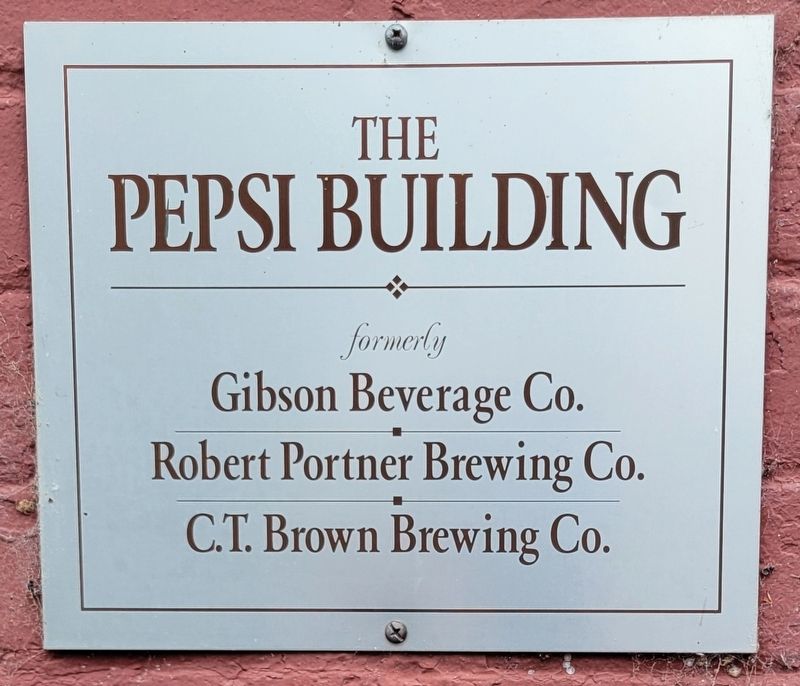 The Pepsi Building Historical Marker