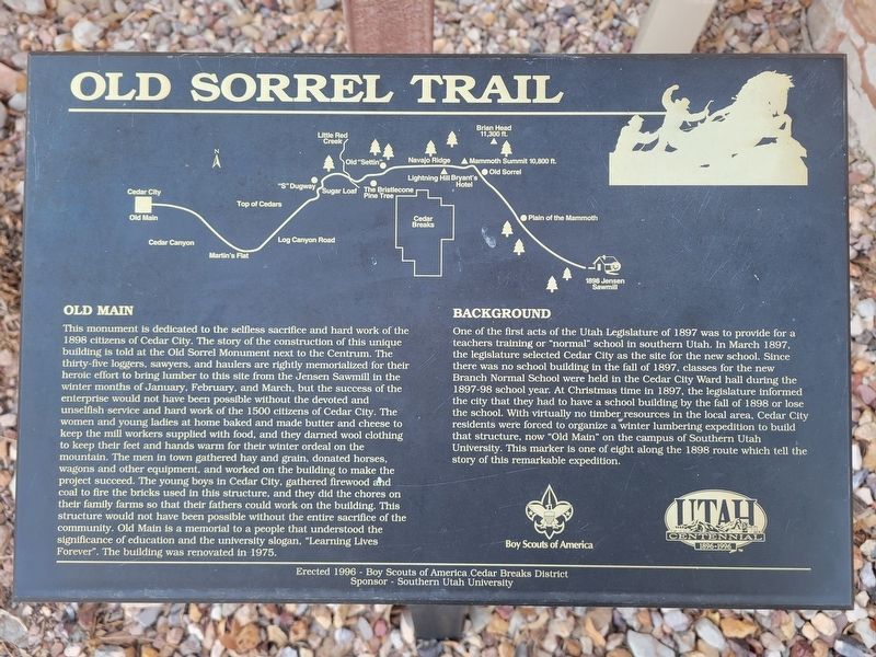 Old Sorrel Trail Historical Marker