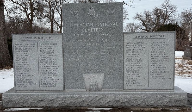 Lithuanian National Cemetery Historical Marker