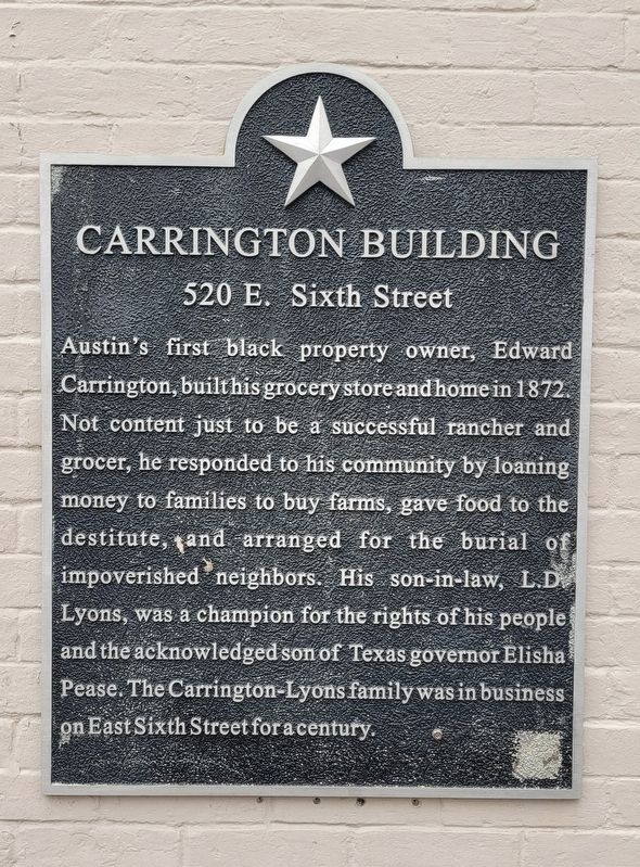 Carrington Building Historical Marker