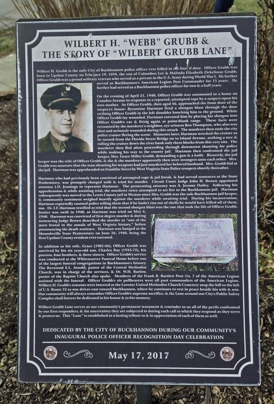 Wilbert H. "Webb ” Grubb & the story of “Wilbert Grubb Lane" Historical ...