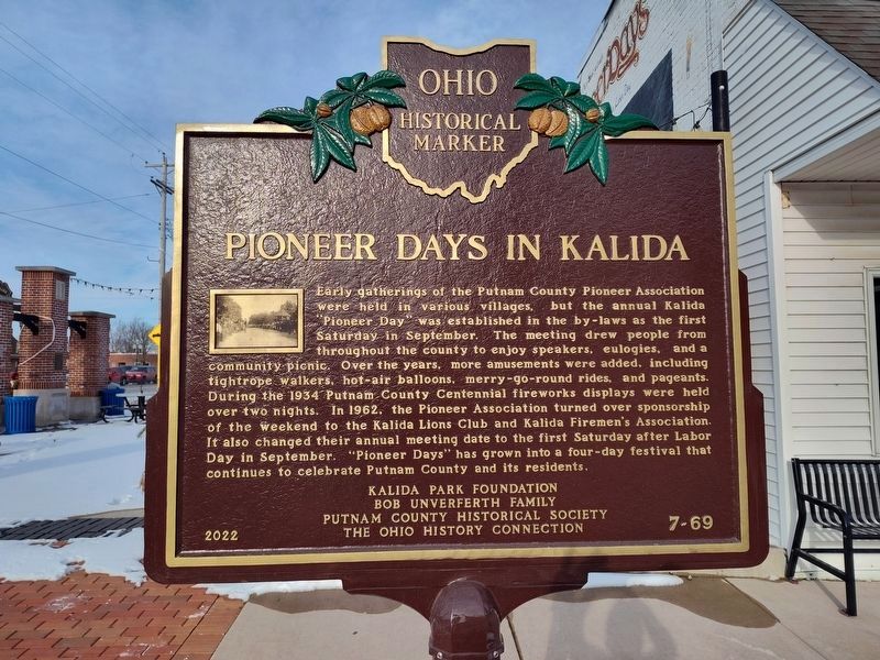 Pioneer Days In Kalida / The Putnam County Historical Society ...