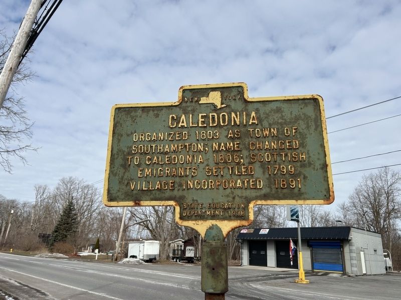 Caledonia Historical Marker