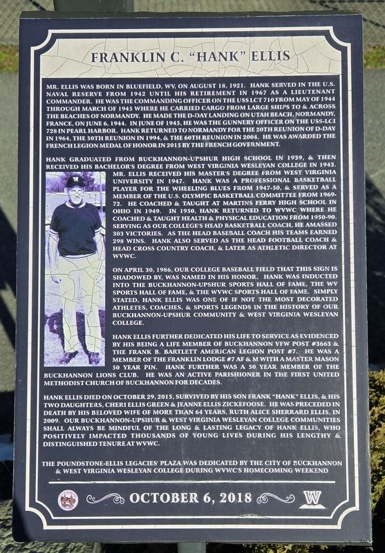 Franklin C. "Hank" Ellis Historical Marker