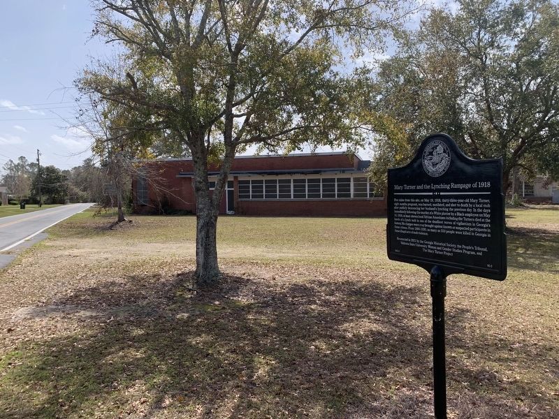Mary Turner and the Lynching Rampage of 1918 Historical Marker