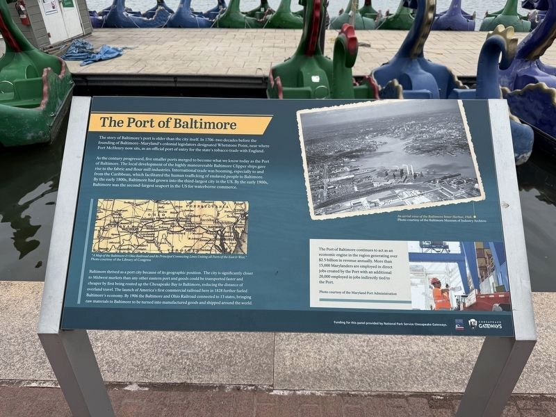 The Port of Baltimore Historical Marker