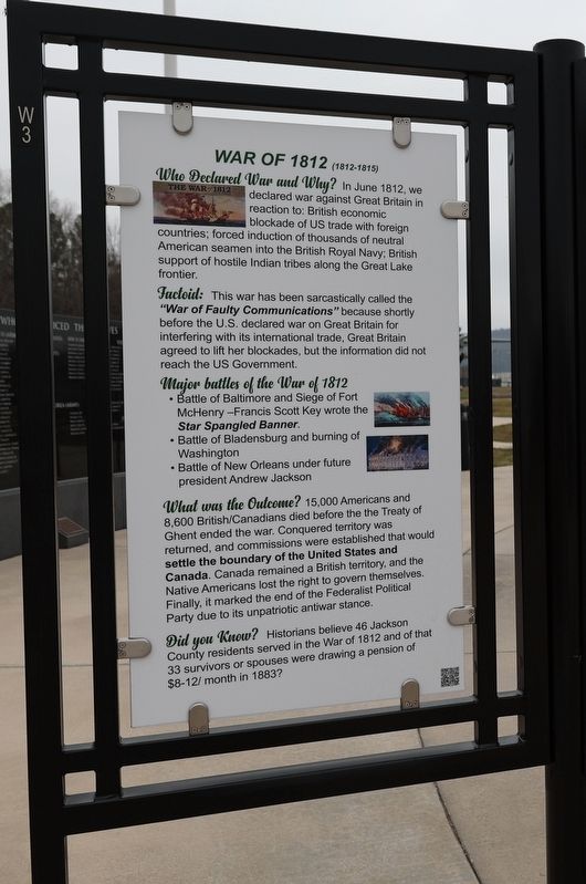 War of 1812 Historical Marker