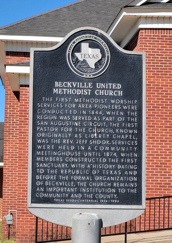 Beckville United Methodist Church Historical Marker