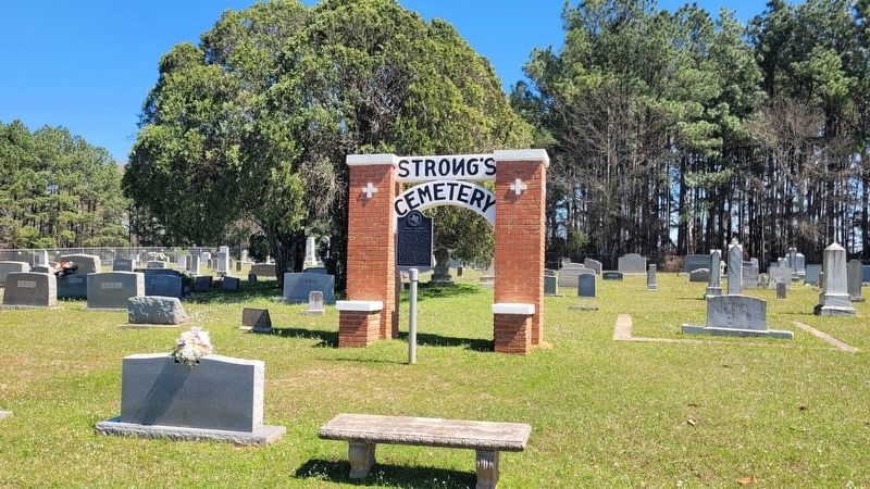 Strong Cemetery Historical Marker