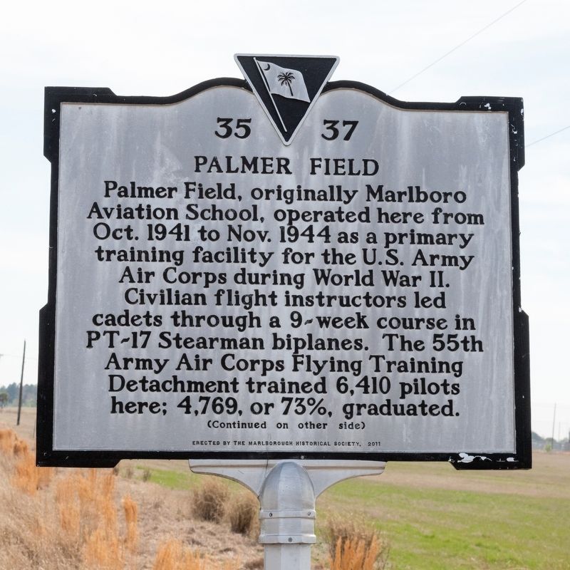 Palmer Field / Capt. William White Palmer Historical Marker