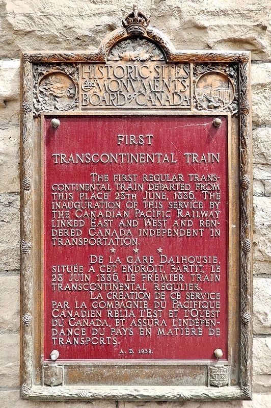 First Transcontinental Train Historical Marker